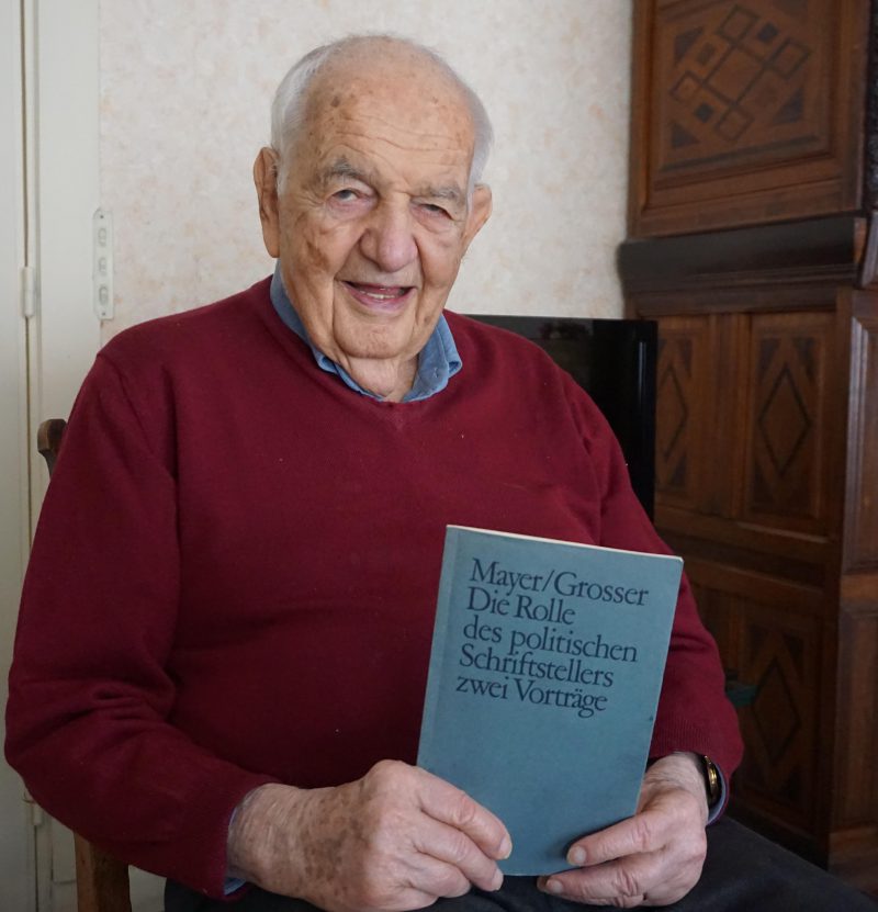 Besuch bei Alfred Grosser – Hans-Mayer-Gesellschaft